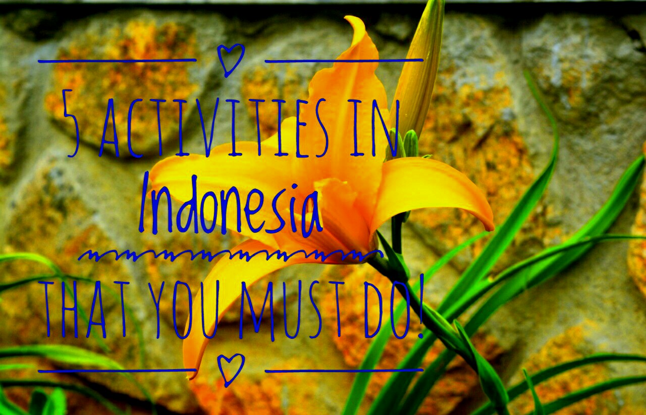 5 Activities in Indonesia that you must Do!